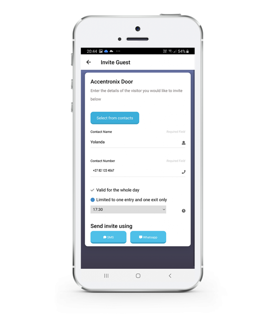 Home and Security Estate access control instructions | Accentronix