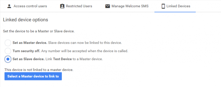 Setting up Master-Slave devices | Accentronix
