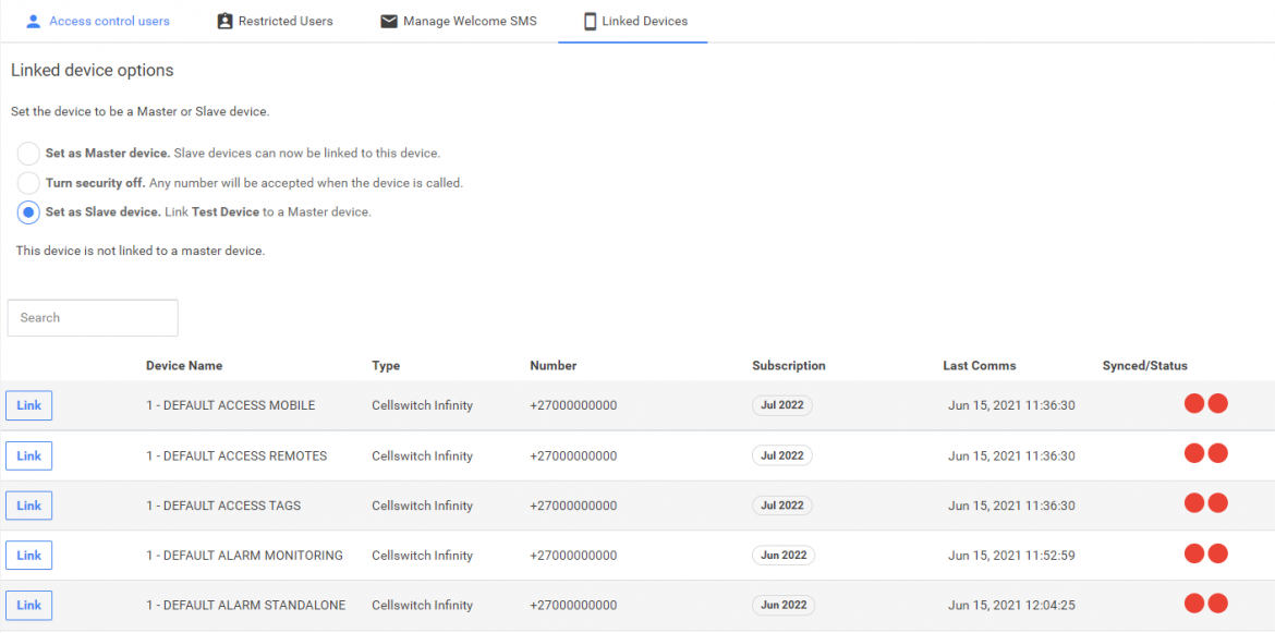 Setting up Master-Slave devices | Accentronix
