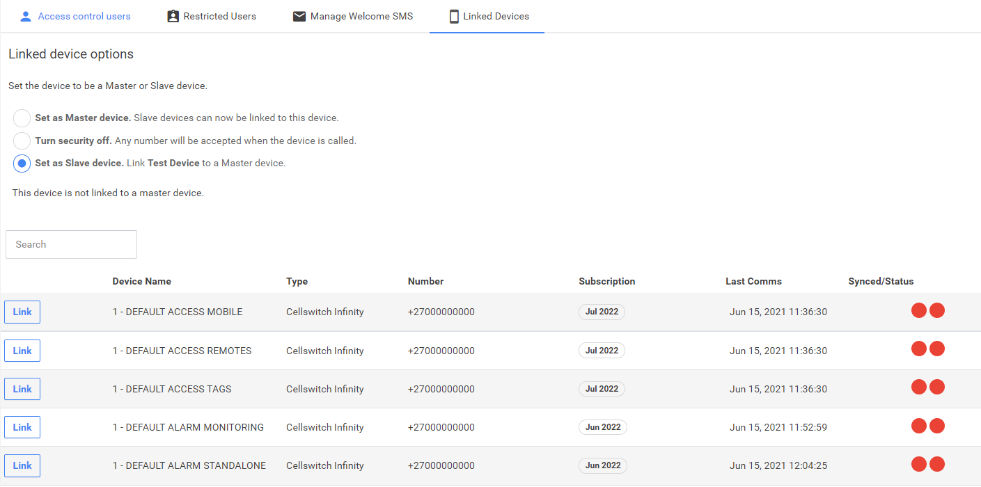 Setting up Master-Slave devices | Accentronix