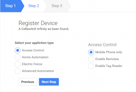 Register device - Application Based - Access Control | Accentronix